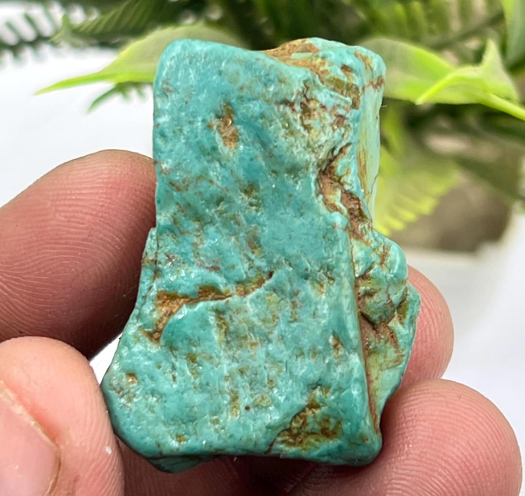 Natural Turquoise Raw Specimen Natural Mineral Crystal 82.10 Carat Raw ...