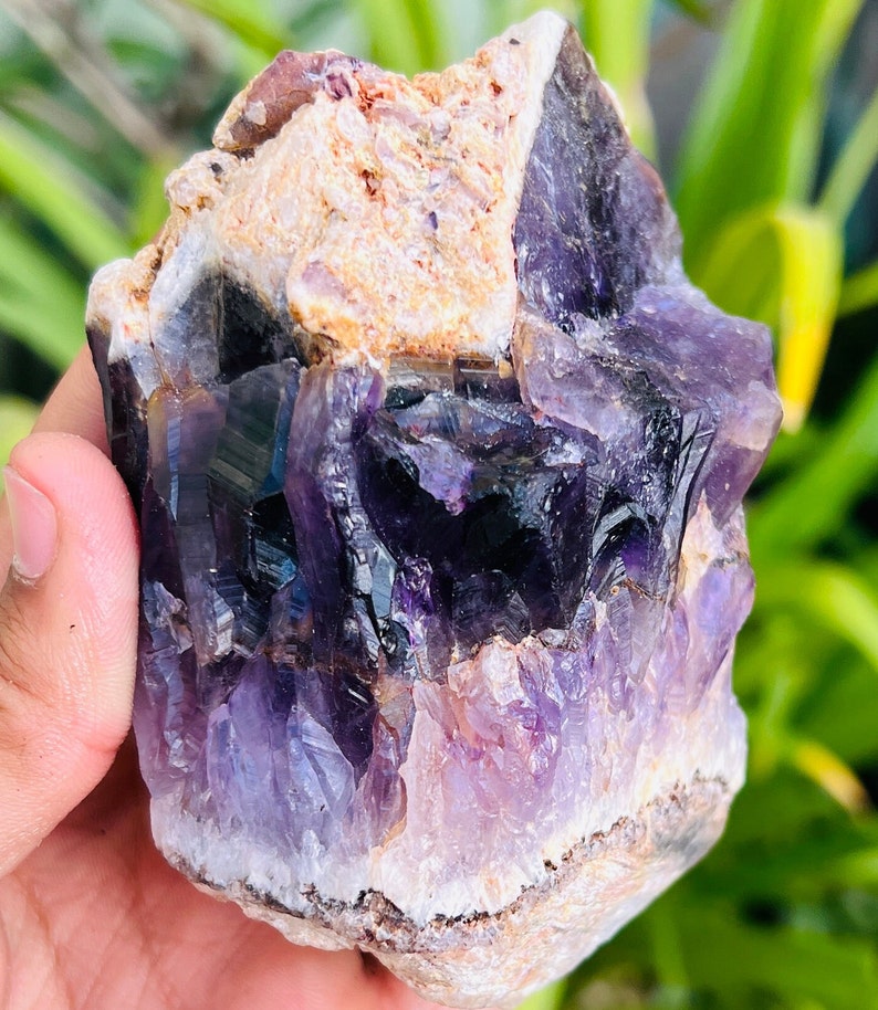 Raw Amethyst Crystal Cluster, Natural Home Decor (347.02 Gram) - Etsy