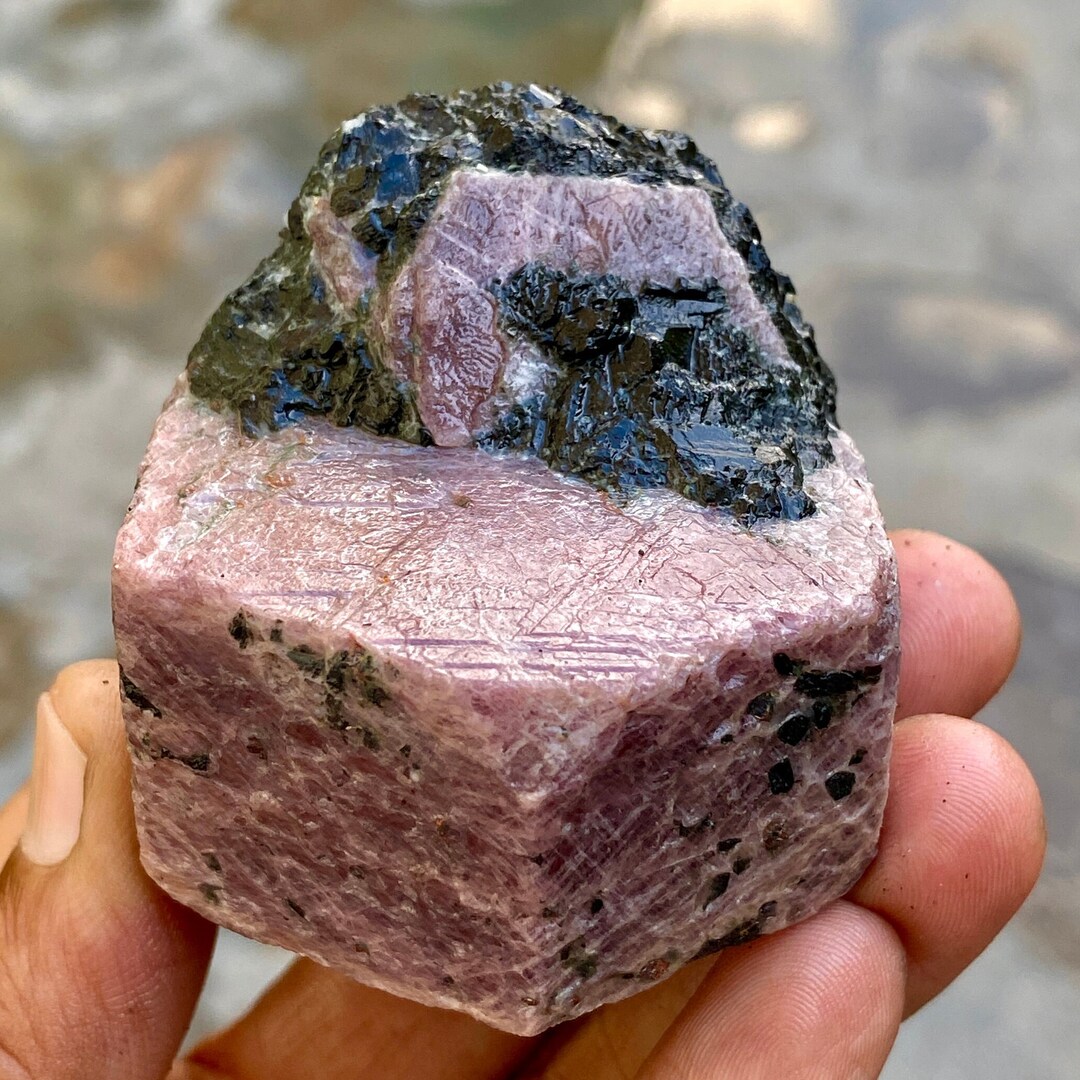 RUBY Raw Crystal Sacred Geometry Hexagon Ruby Raw Ruby - Etsy