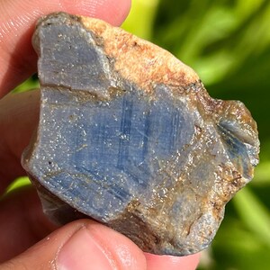 BLUE SAPPHIRE Rough Chunk Blue Sapphire Crystal, Raw Untreated Stone ...
