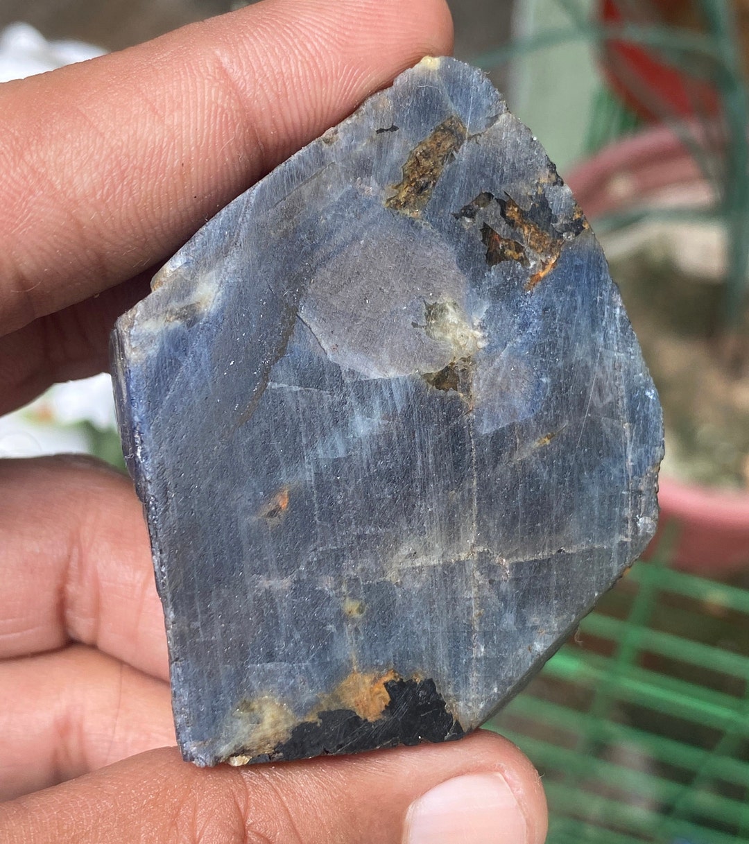 Natural Blue Sapphire Rough Sapphire Chunk Blue Sapphire Specimen ...