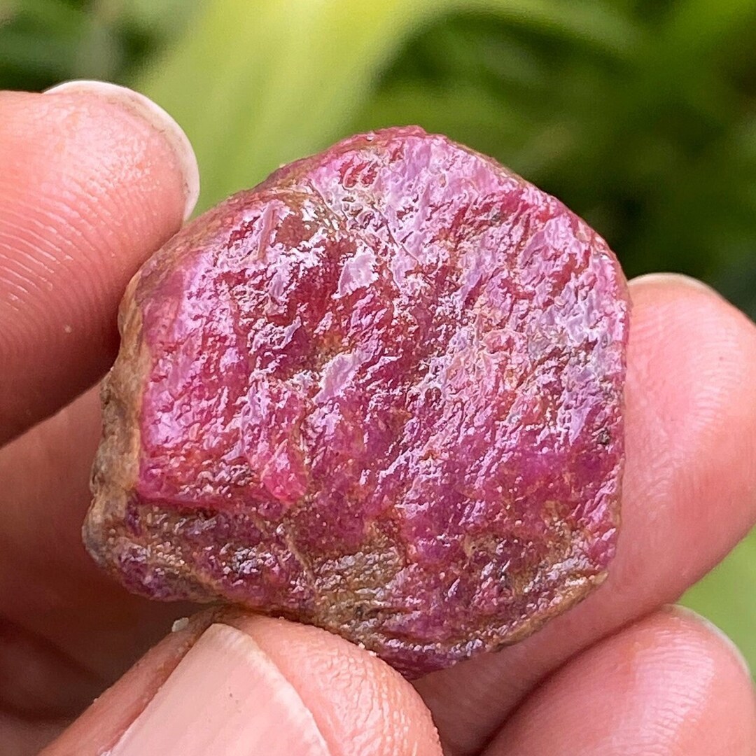Natural Ruby Untreated Karnataka Ruby Birthstone, Pink Ruby Specimen ...