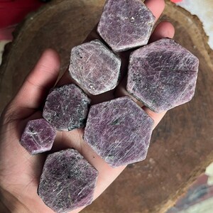 RUBY Raw Crystal Sacred Geometry, Hexagon Ruby, Raw Ruby, Record Keeper ...