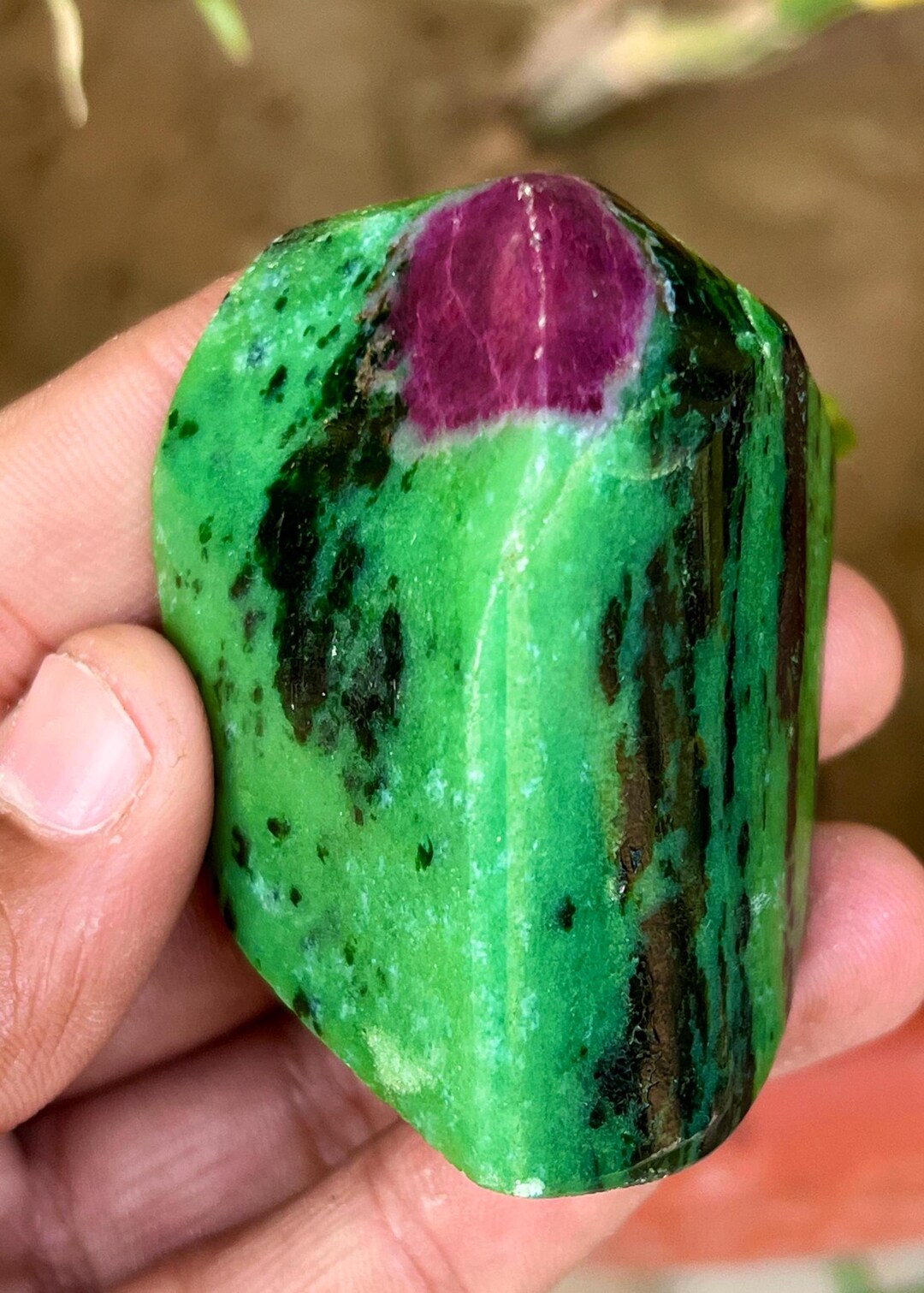 Natural Ruby Zoisite Polished Raw Large Size Ruby Rough Specimen Crystal for Collection 547.5 ...