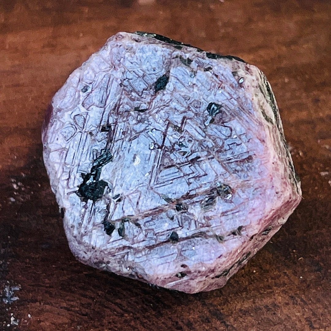 RUBY Raw Crystal Sacred Geometry Hexagon Ruby Raw Ruby Record Keeper ...