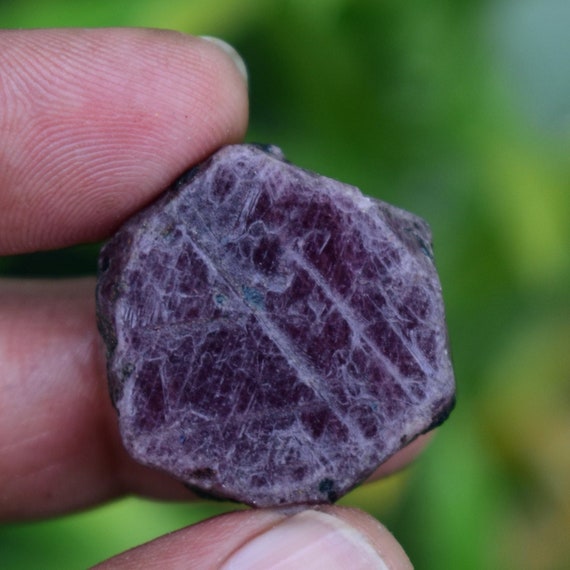 Ruby Raw Crystal Sacred Geometry Ruby Specimen Hexagon - Etsy