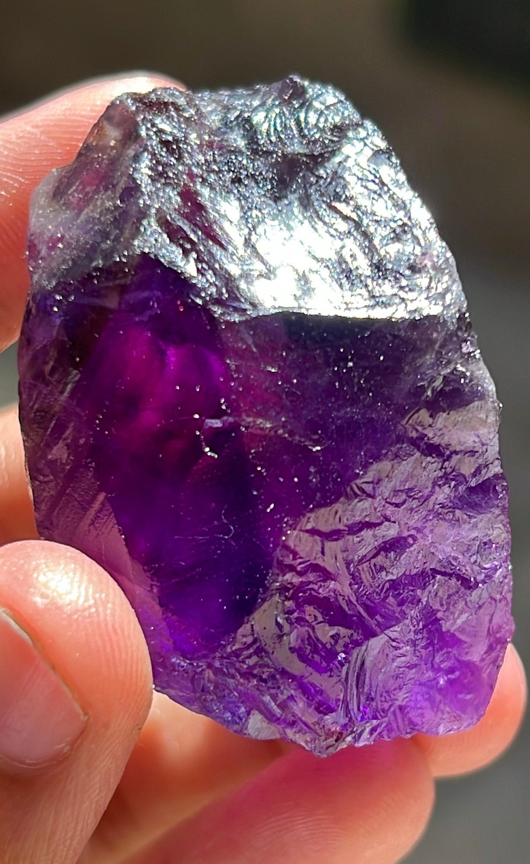 Amethyst, Rwanda 394.0 Ct Facet Grade, Large Size Rough Natural Rough ...