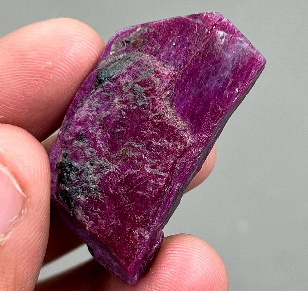 Gemmy Raw Ruby Specimen Ruby Raw Crystal for Collection Matrix Sheen ...