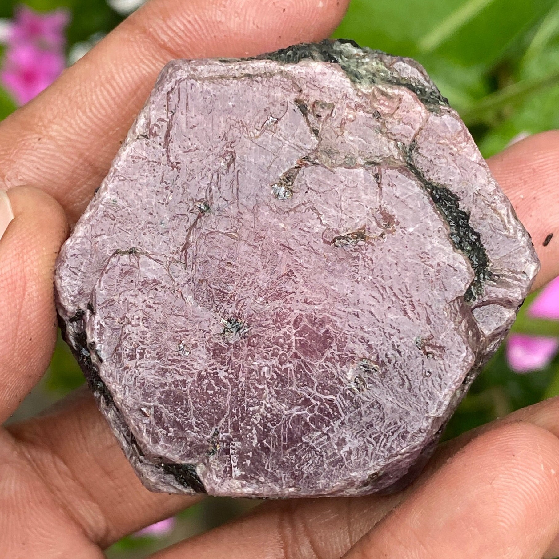 RUBY Raw Crystal Sacred Geometry Hexagon Ruby Healing Raw - Etsy