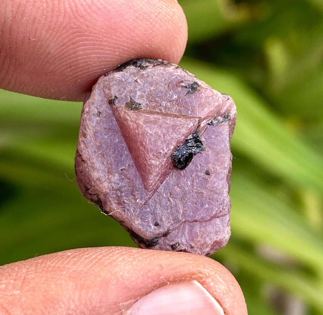 RUBY Raw Crystal Sacred Geometry Hexagon Ruby Raw Ruby Record Keeper ...