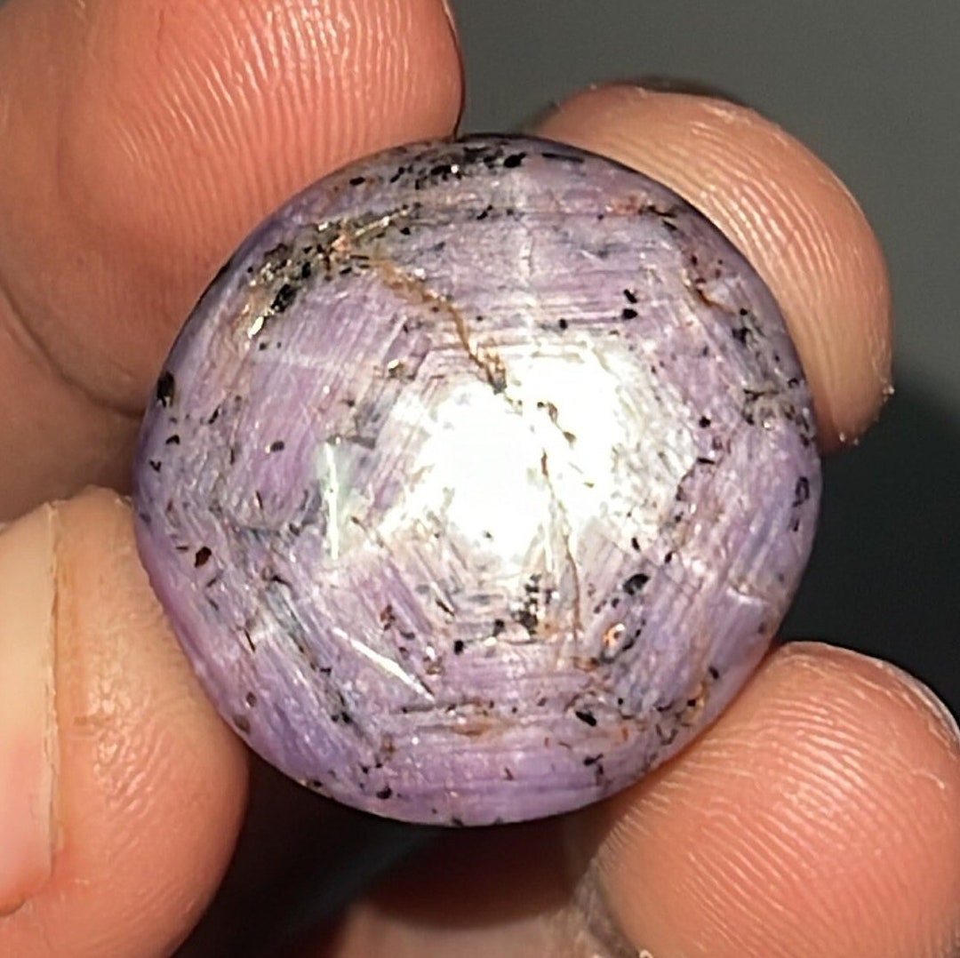 RUBY Star Ruby Cabochon Natural Star Ruby Crystal Matrix Sheen Making ...