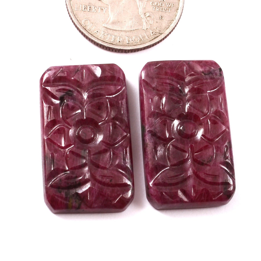 Ruby Carving Gemstone : 77.25 Carat Natural Untreated Red Ruby Handmade ...