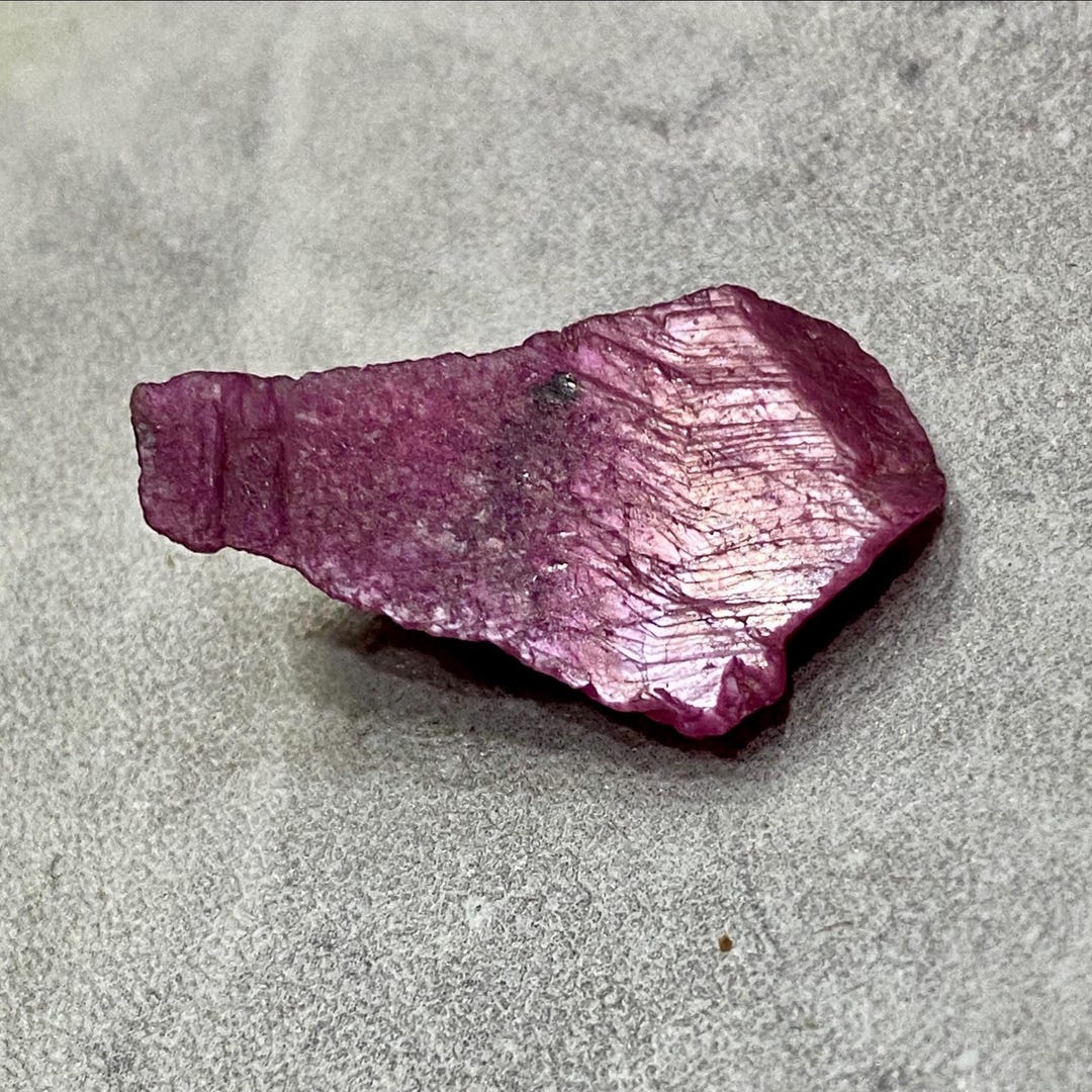 Raw Nigerian Ruby Gemstone: 14 Carat Untreated Crystal - Etsy