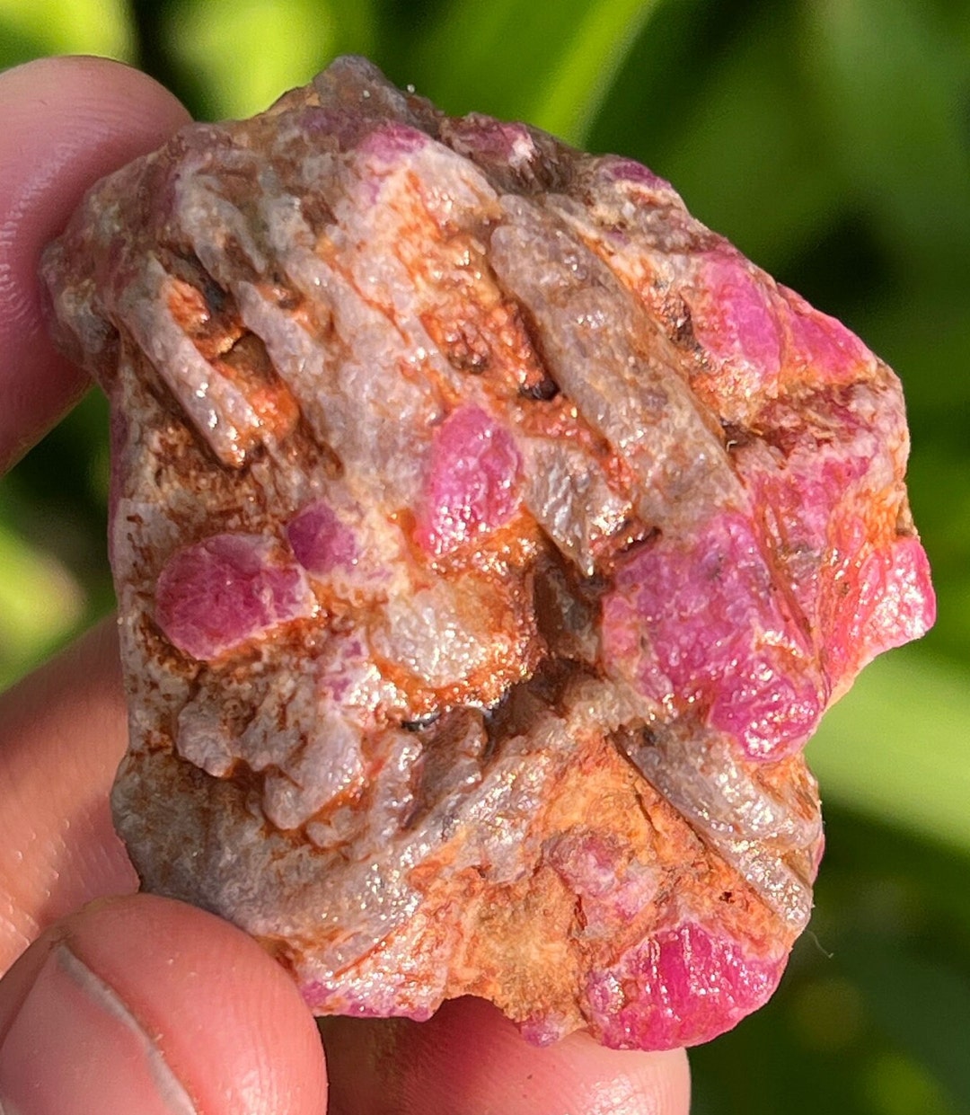 Natural Purple-pink Ruby Crystal Specimen: Untreated Karnataka Ruby, 331.40 Carat - Etsy