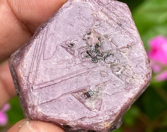 RUBY Raw Crystal Sacred Geometry, Hexagon Ruby, Raw Ruby, Twins Record ...