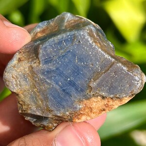 BLUE SAPPHIRE Rough Chunk Blue Sapphire Crystal, Raw Untreated Stone ...