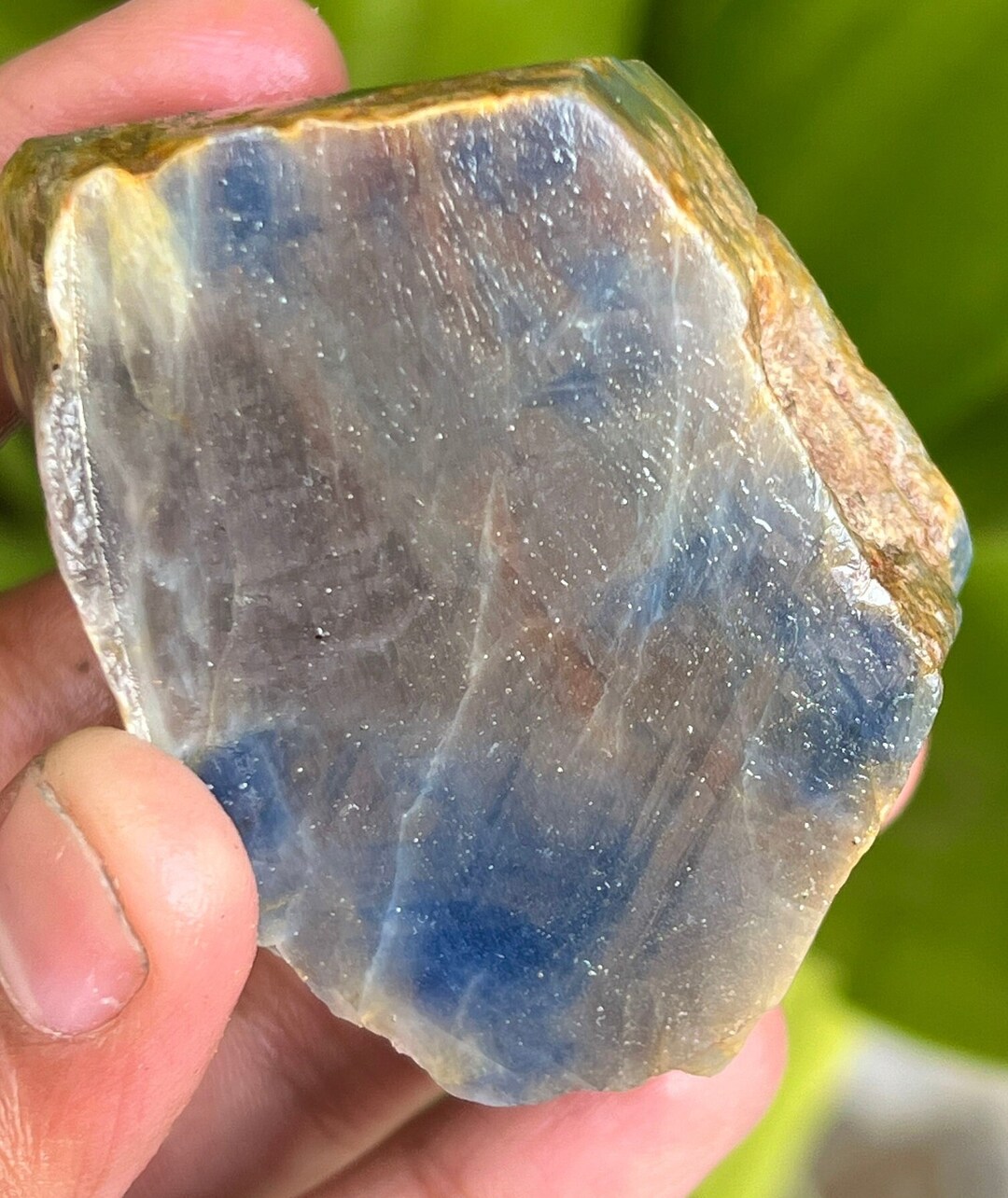 Blue Sapphire Raw Natural Blue Sapphire Rough Chunk Sapphire Specimen ...