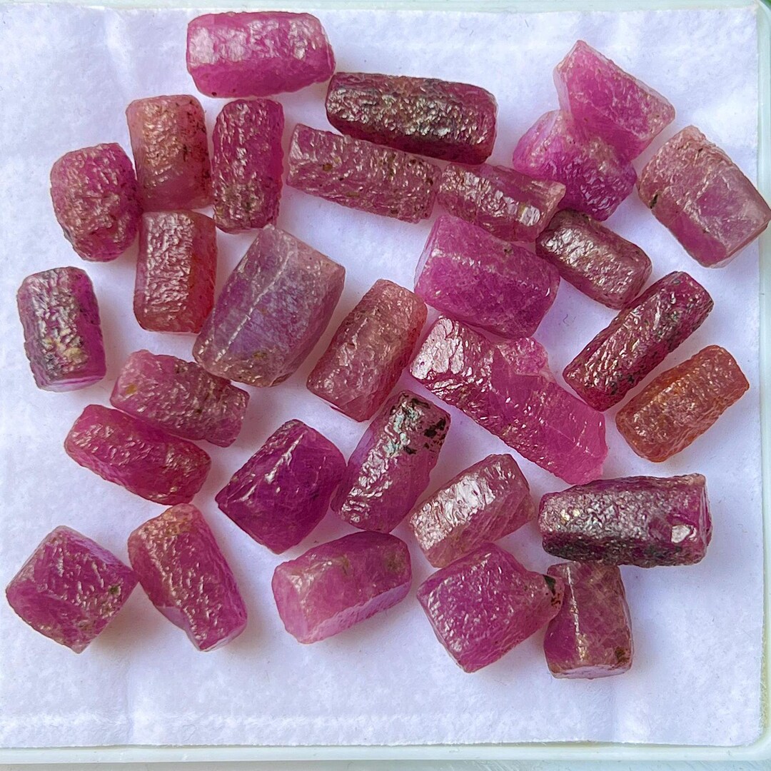 Natural Ruby Rough Precious Ruby Sticks Shape 30 Pieces Lot Fine ...