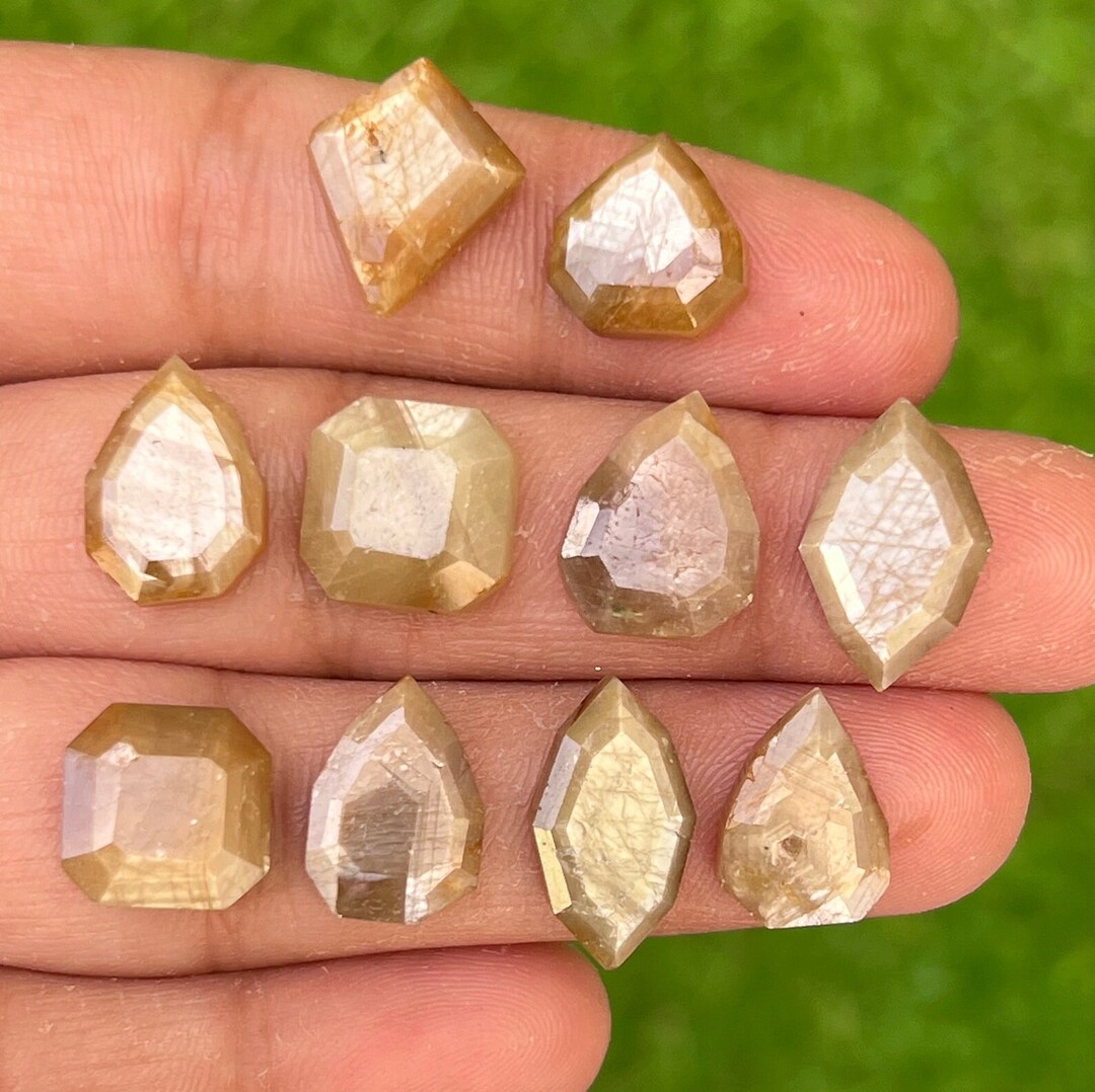 Yellow Sapphire Step Cut Gemstone Natural Yellow Sapphire Step Cut ...