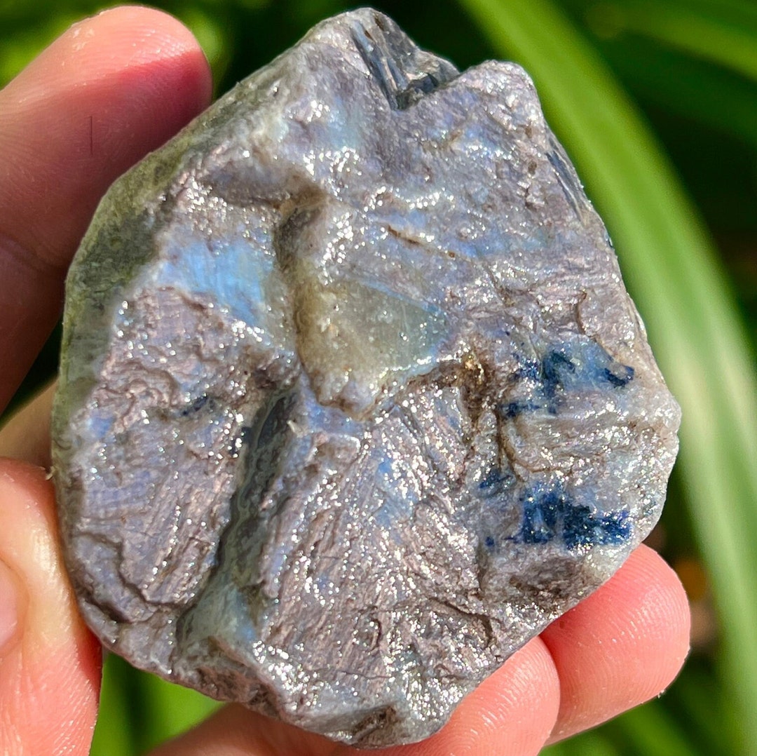 BLUE SAPPHIRE RAW Chunk Blue Sapphire Crystal, Rough Untreated Sapphire ...