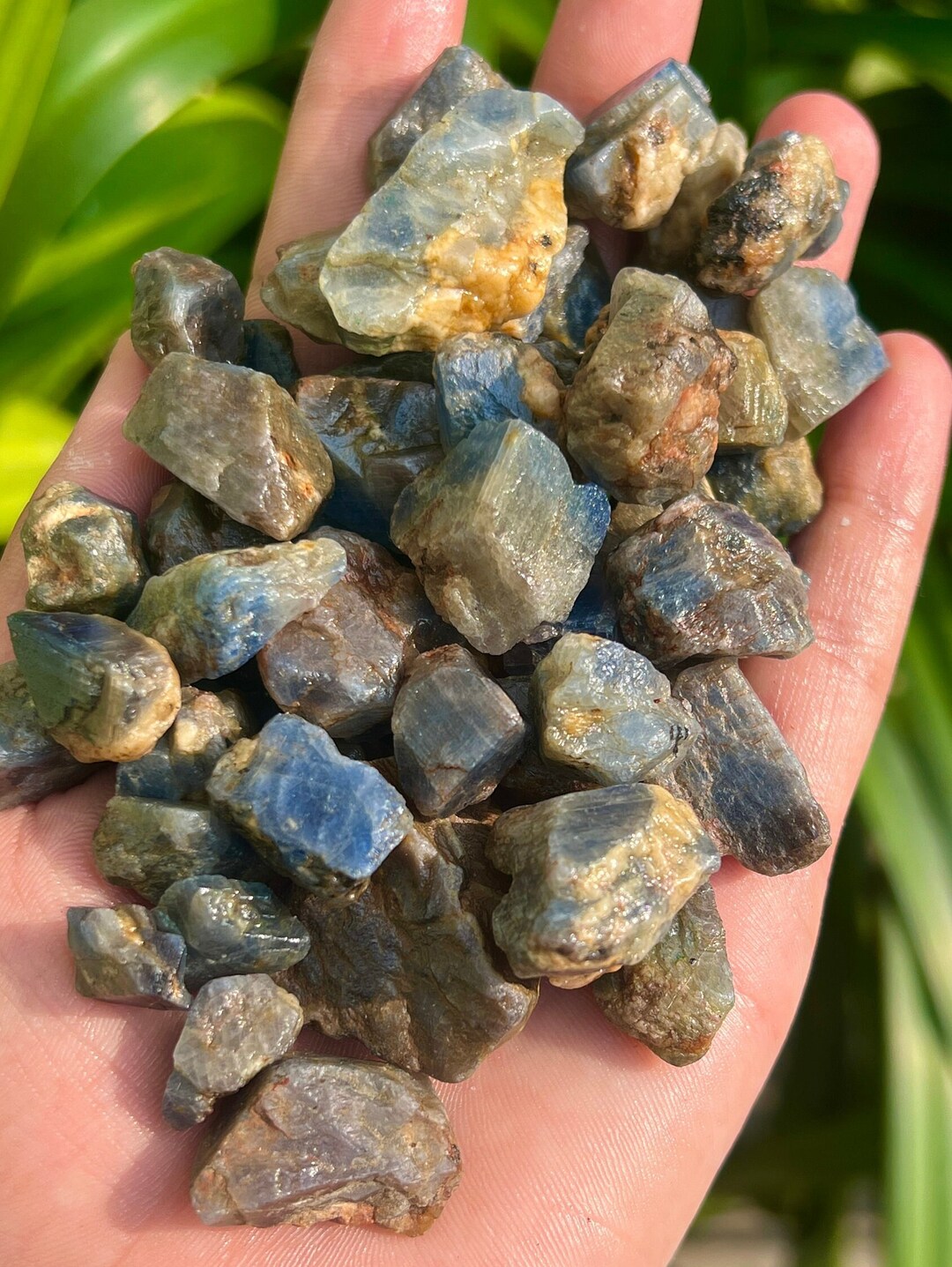 BLUE SAPPHIRE Rough Chunk Burmese Blue Sapphire Crystal Stone of ...