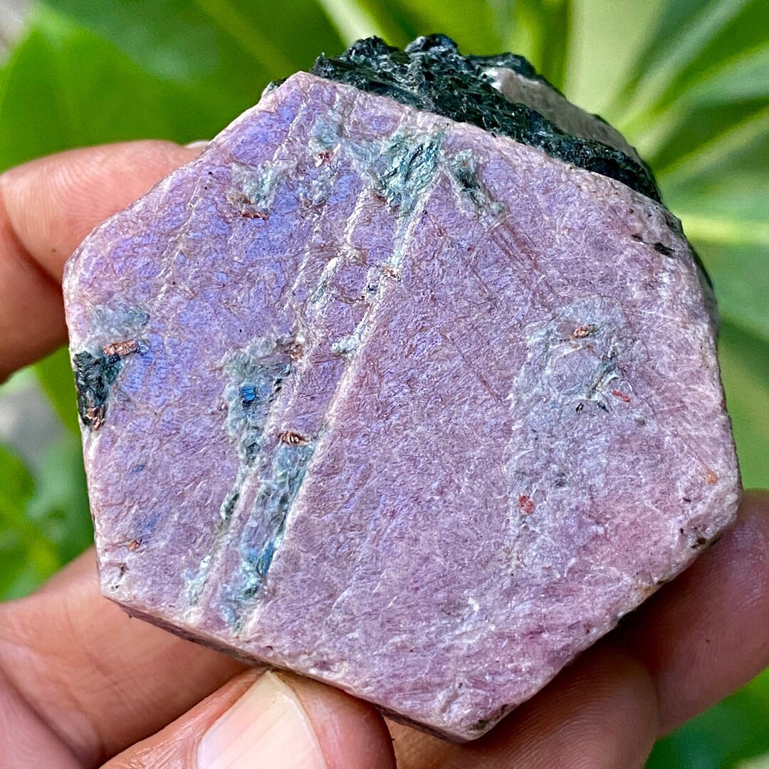 RUBY Raw Crystal Sacred Geometry, Hexagon Ruby, Raw Ruby, Record Keeper ...