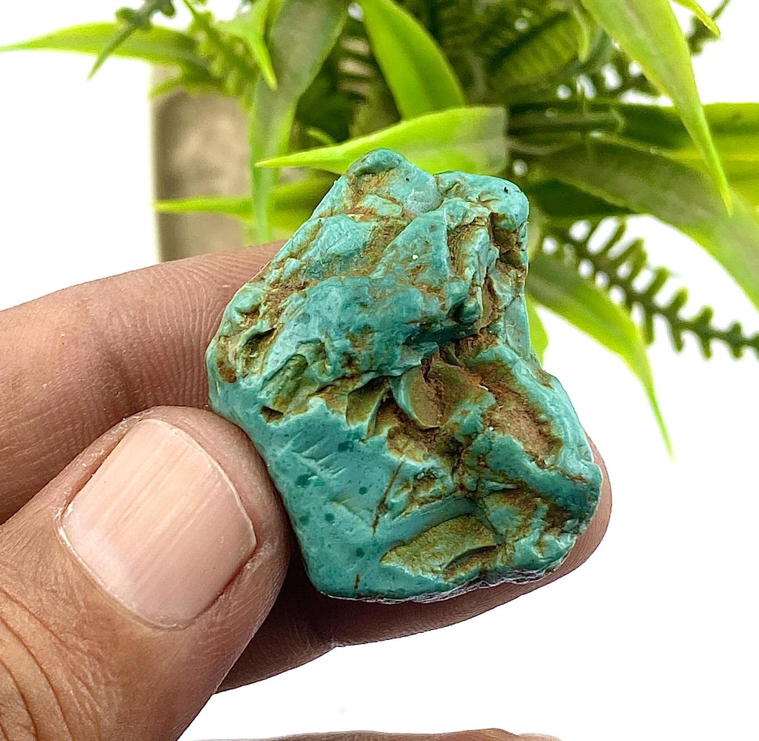 Rare NATURAL TURQUOISE Specimen Crystal Natural Mineral Crystal Raw 76. ...