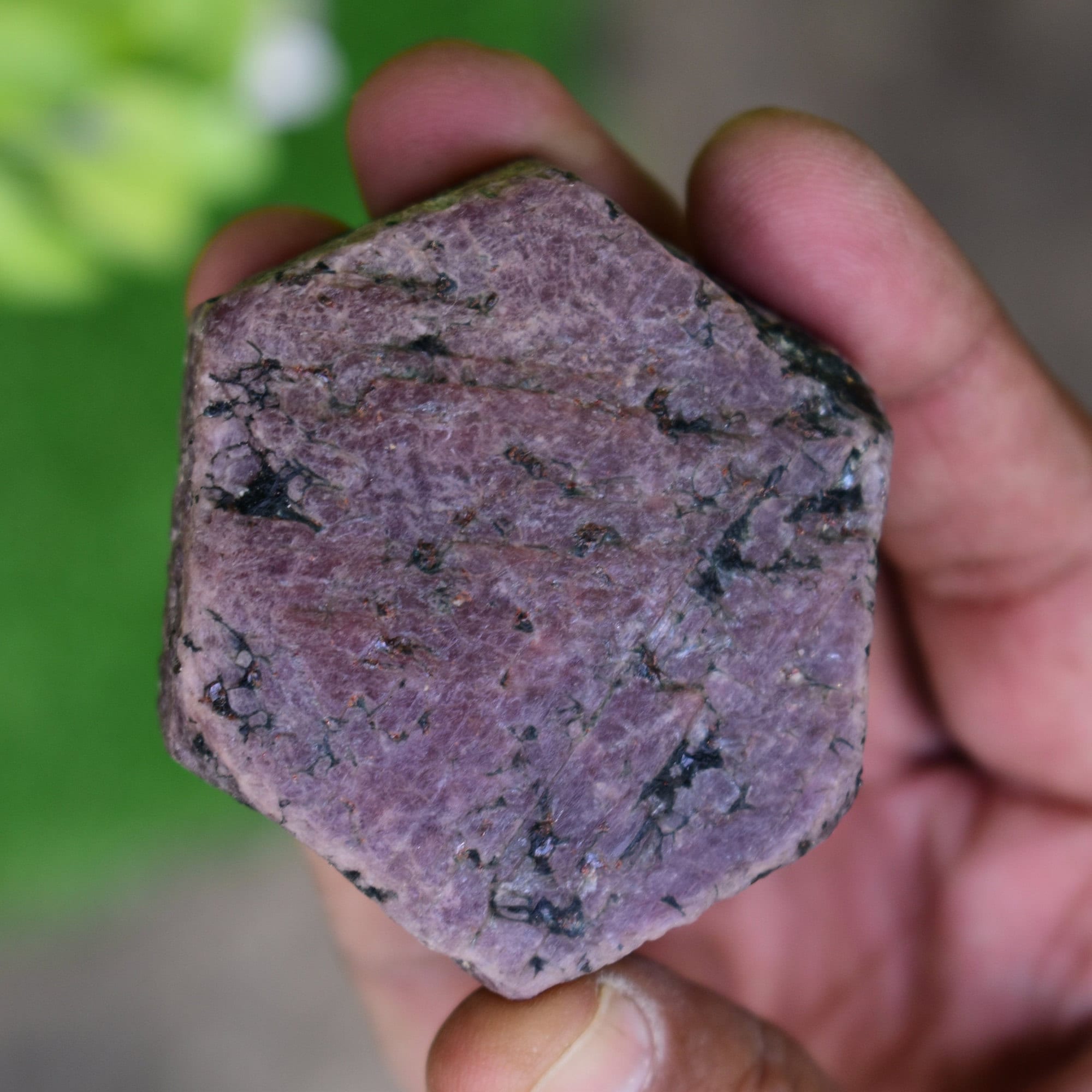 RUBY Raw Crystal Sacred Geometry Hexagon Ruby Raw Ruby - Etsy