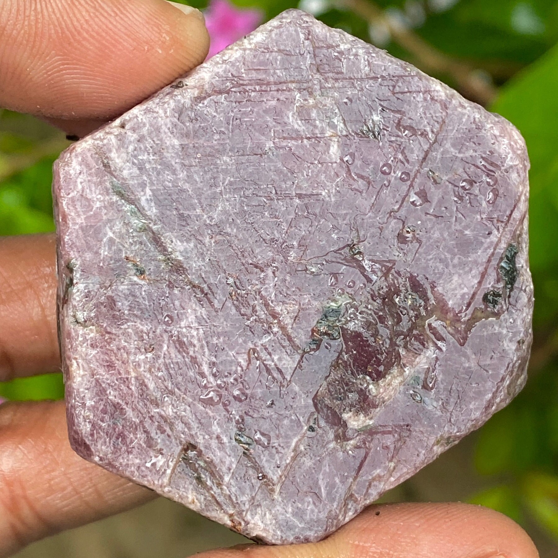 RUBY Raw Crystal Sacred Geometry Hexagon Ruby Healing Raw - Etsy