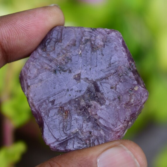Ruby Raw Crystal Sacred Geometry Ruby Specimen Hexagon - Etsy