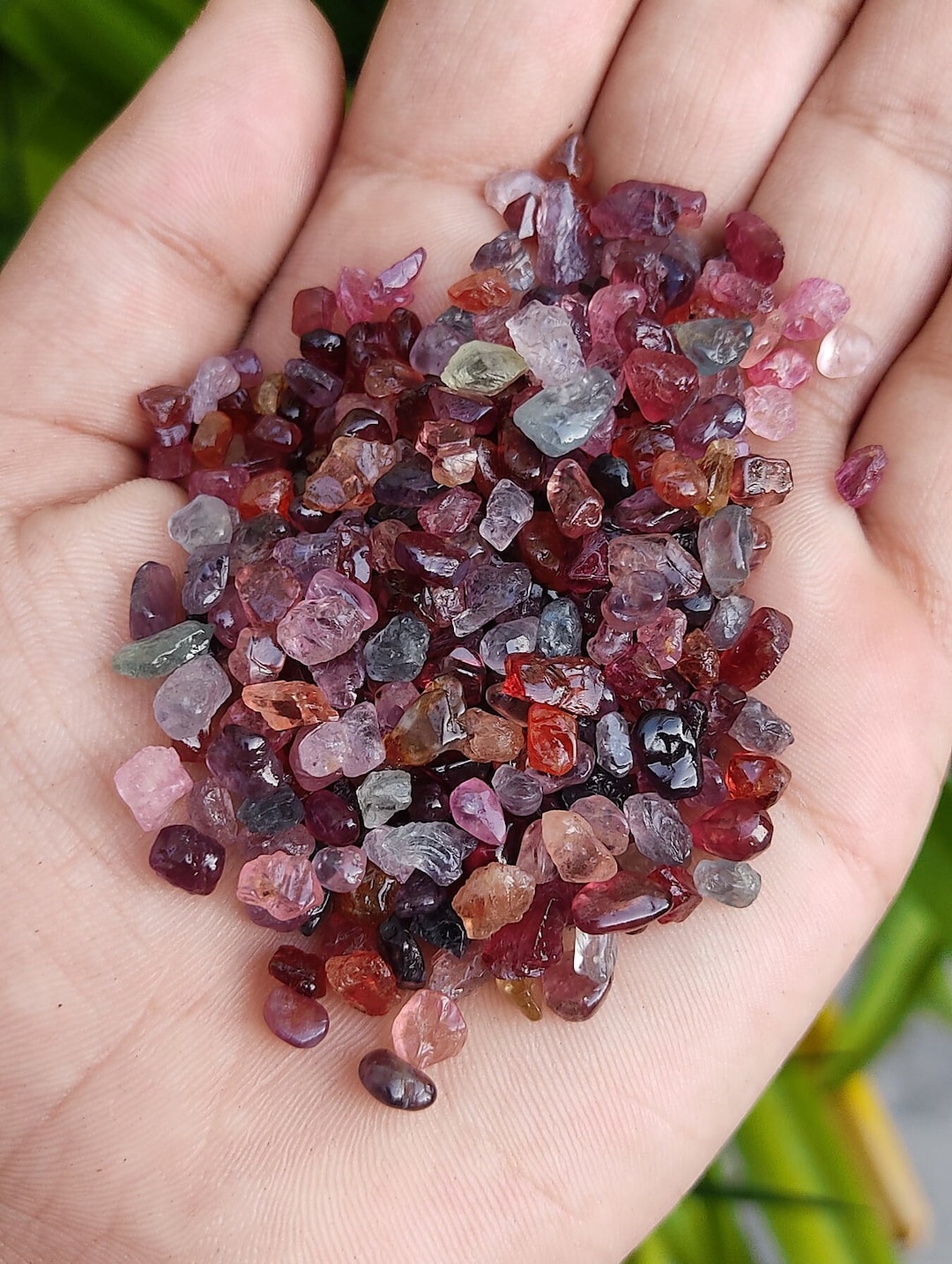 Natural Multi Spinel ~ Multi Spinel Rough ~multi Spinel Burma ~ Multi ...