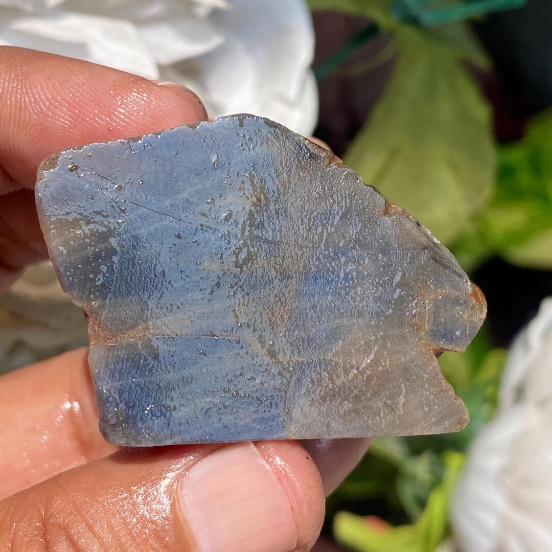 BLUE SAPPHIRE Rough Chunk Blue Sapphire Crystal, Stone of Prosperity ...