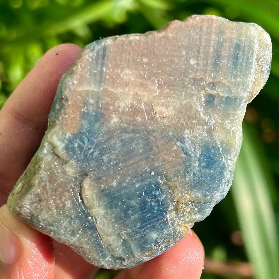 BLUE SAPPHIRE RAW Chunk Blue Sapphire Crystal, Rough Untreated Sapphire ...