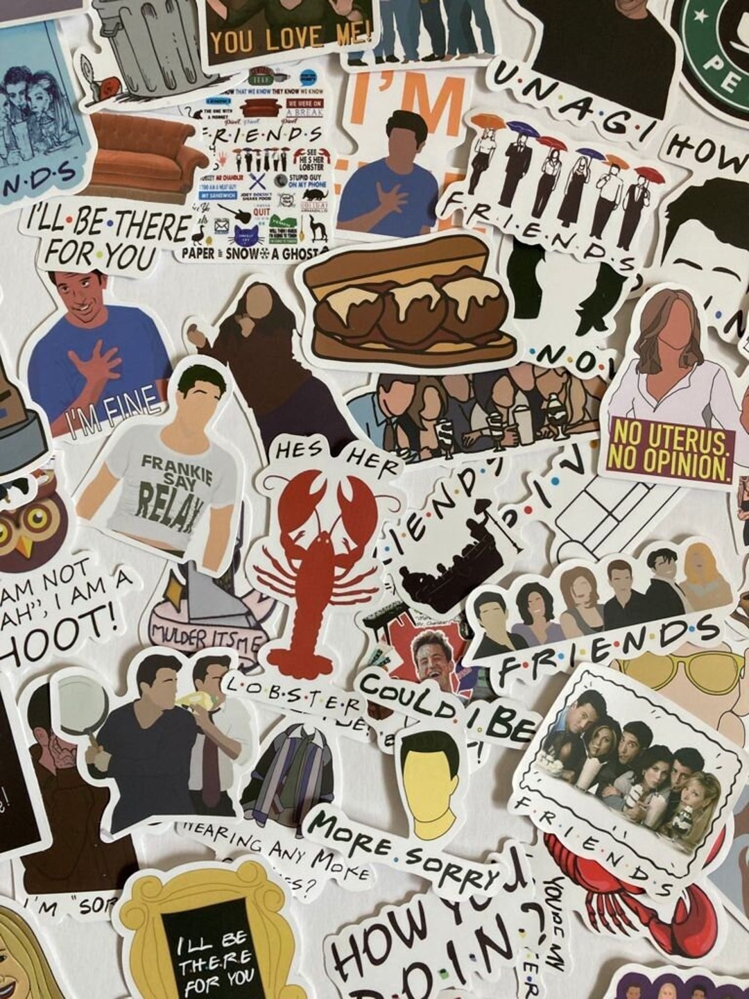 100 Random Friends TV Show Theme Stickers Funny Sticker Comedy Meme ...