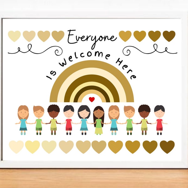 Everyone is Welcome - Etsy