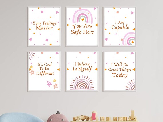 Boho Positive Affirmations for KidsClassroom DecorSchool | Etsy