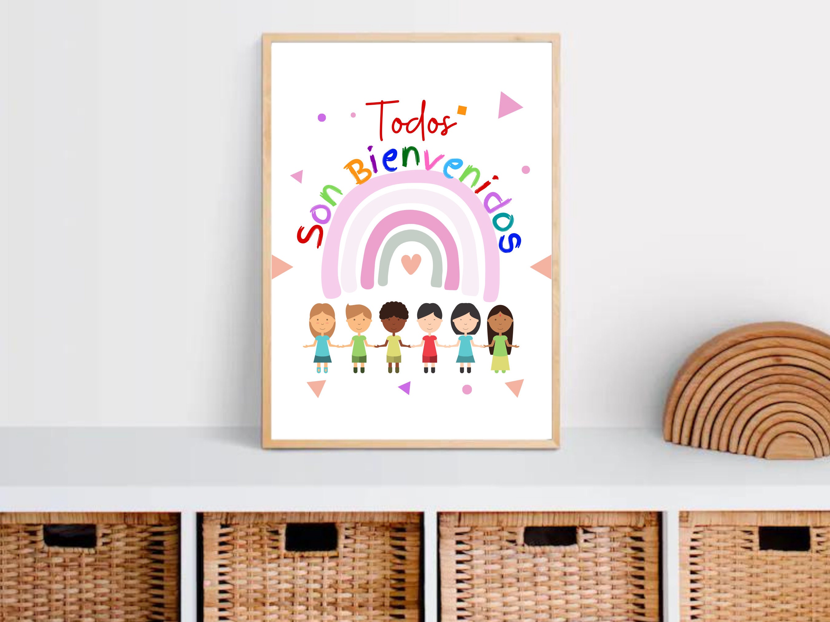 Todos Son Bienvenidos, Everyone is Welcome, Boho Spanish Classroom ...