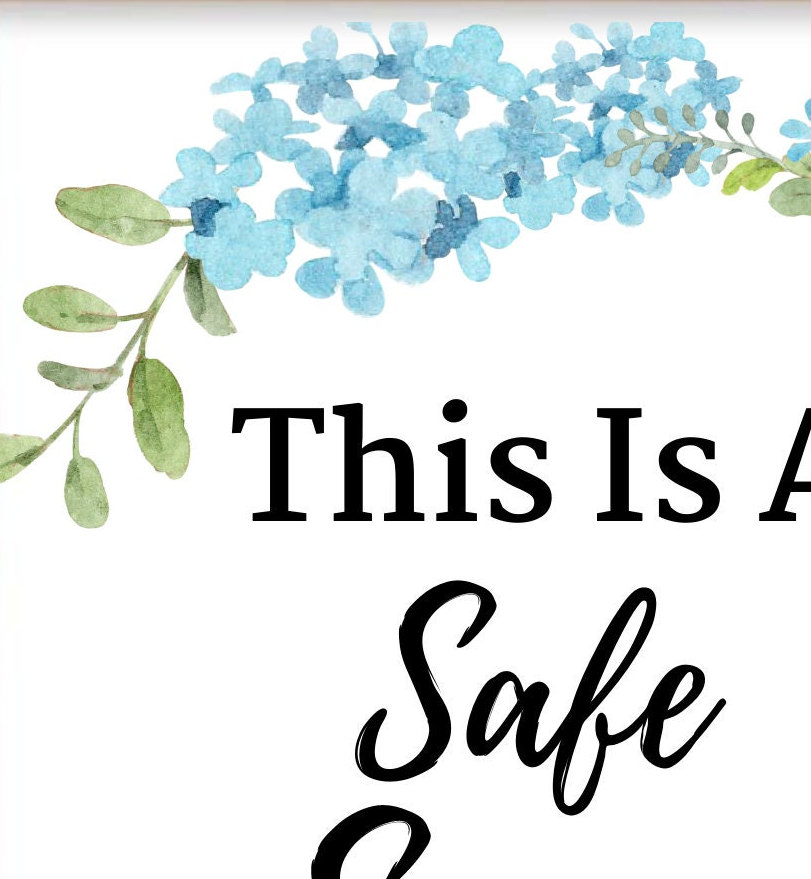 This is A Safe Space Printable, Counselor Office Decor, School ...
