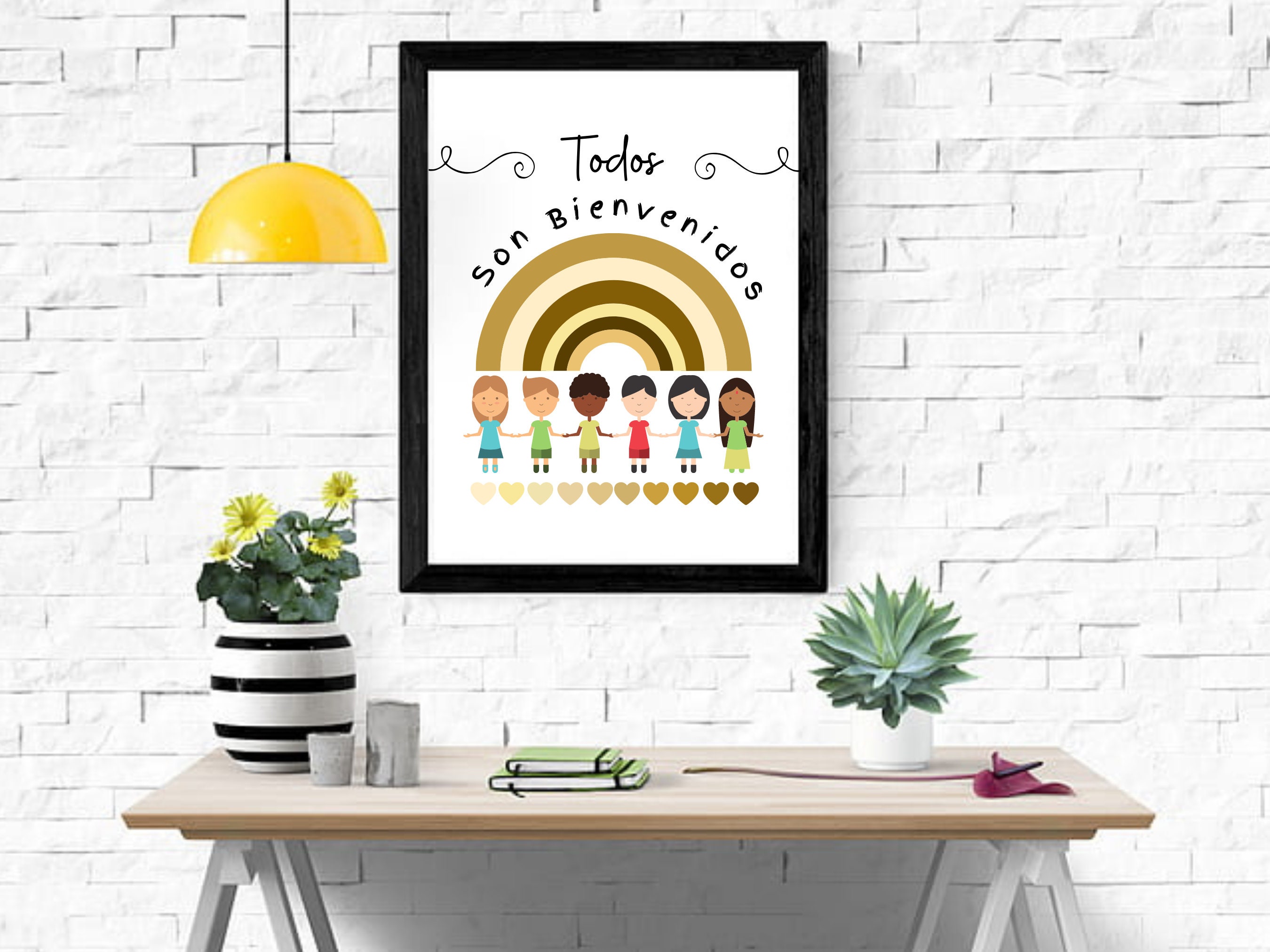 Todos Son Bienvenidos, All Are Welcome, Diversity Printable, Spanish ...