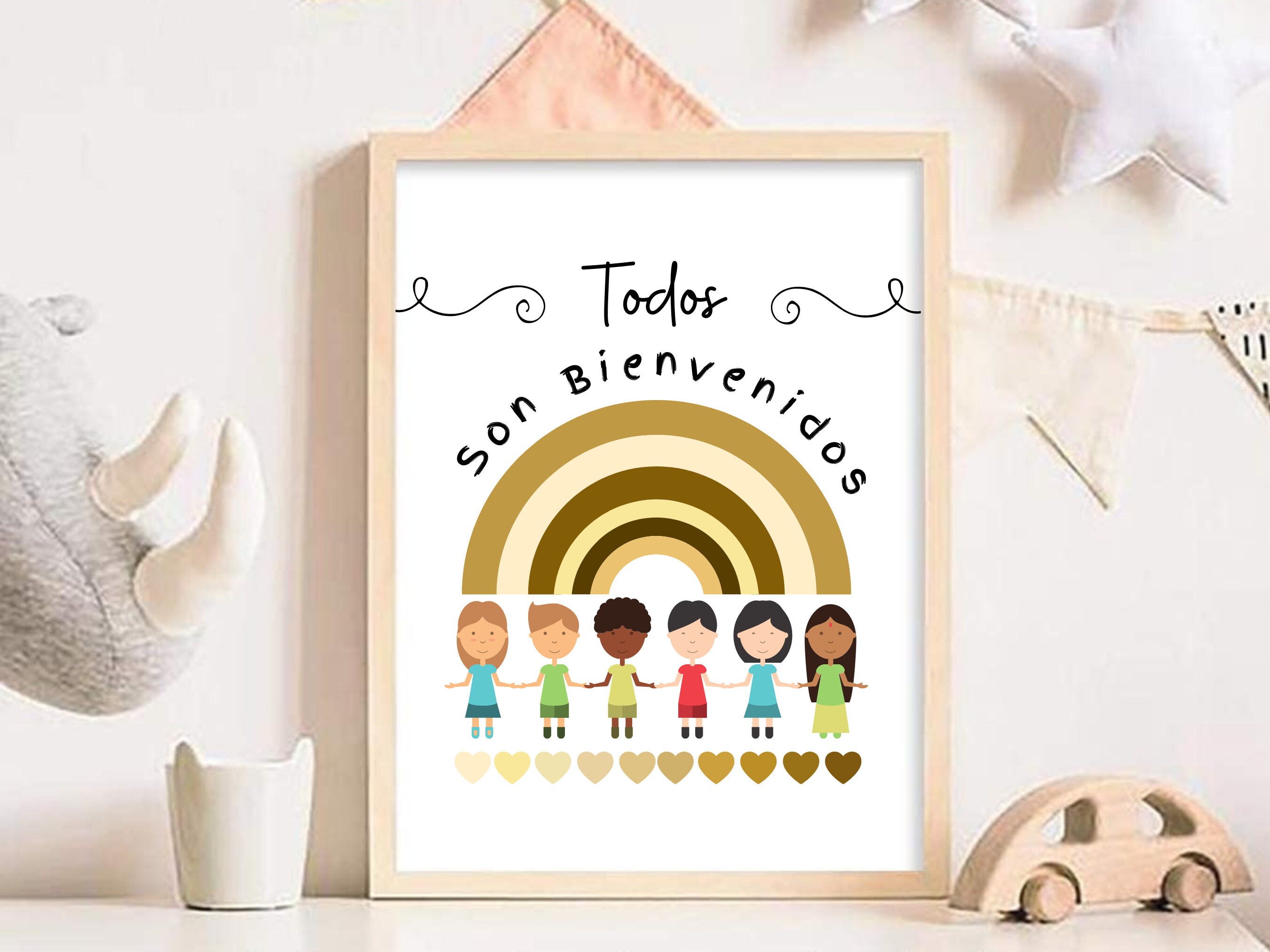 Todos Son Bienvenidos, All Are Welcome, Diversity Printable, Spanish ...