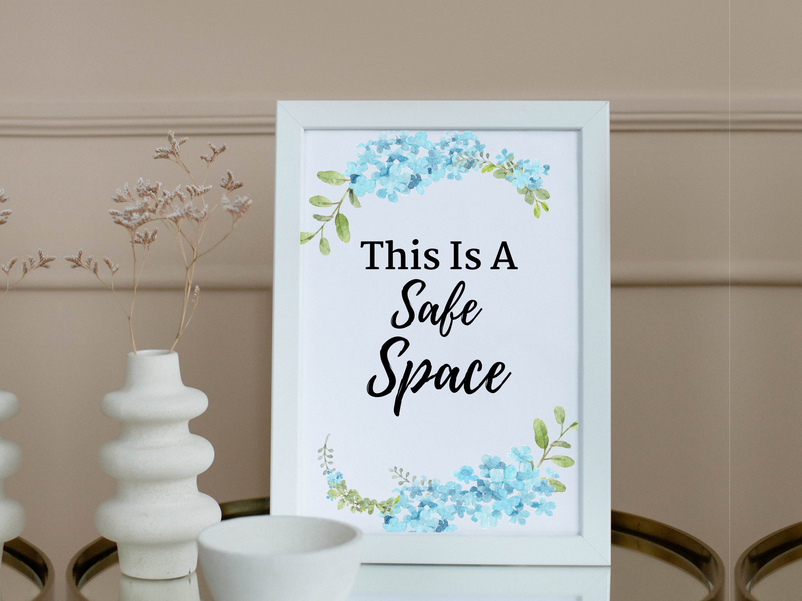 This is A Safe Space Printable, Counselor Office Decor, School ...