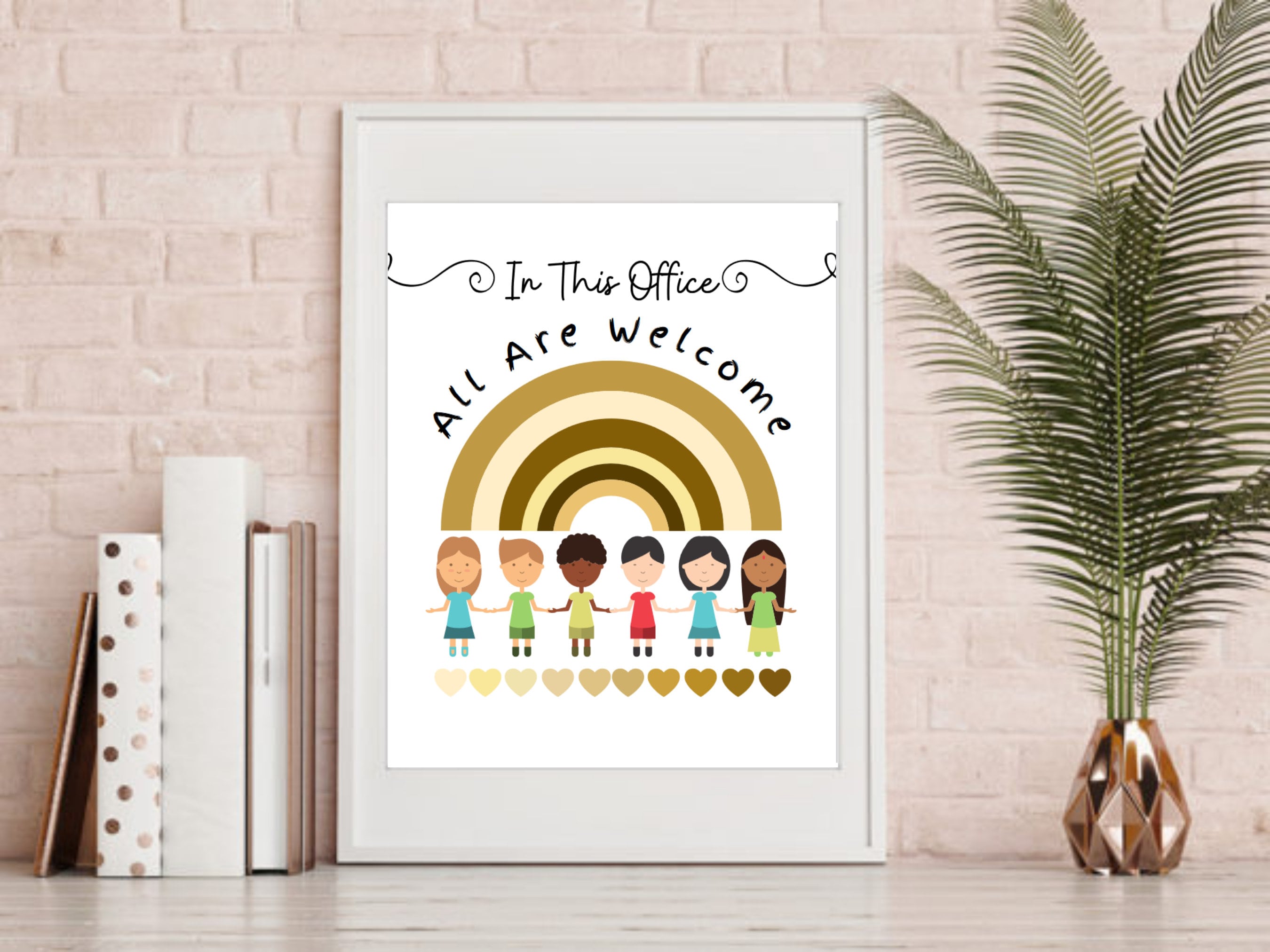 In This Office All Are Welcome, Diversity Office Art, Digital Download ...