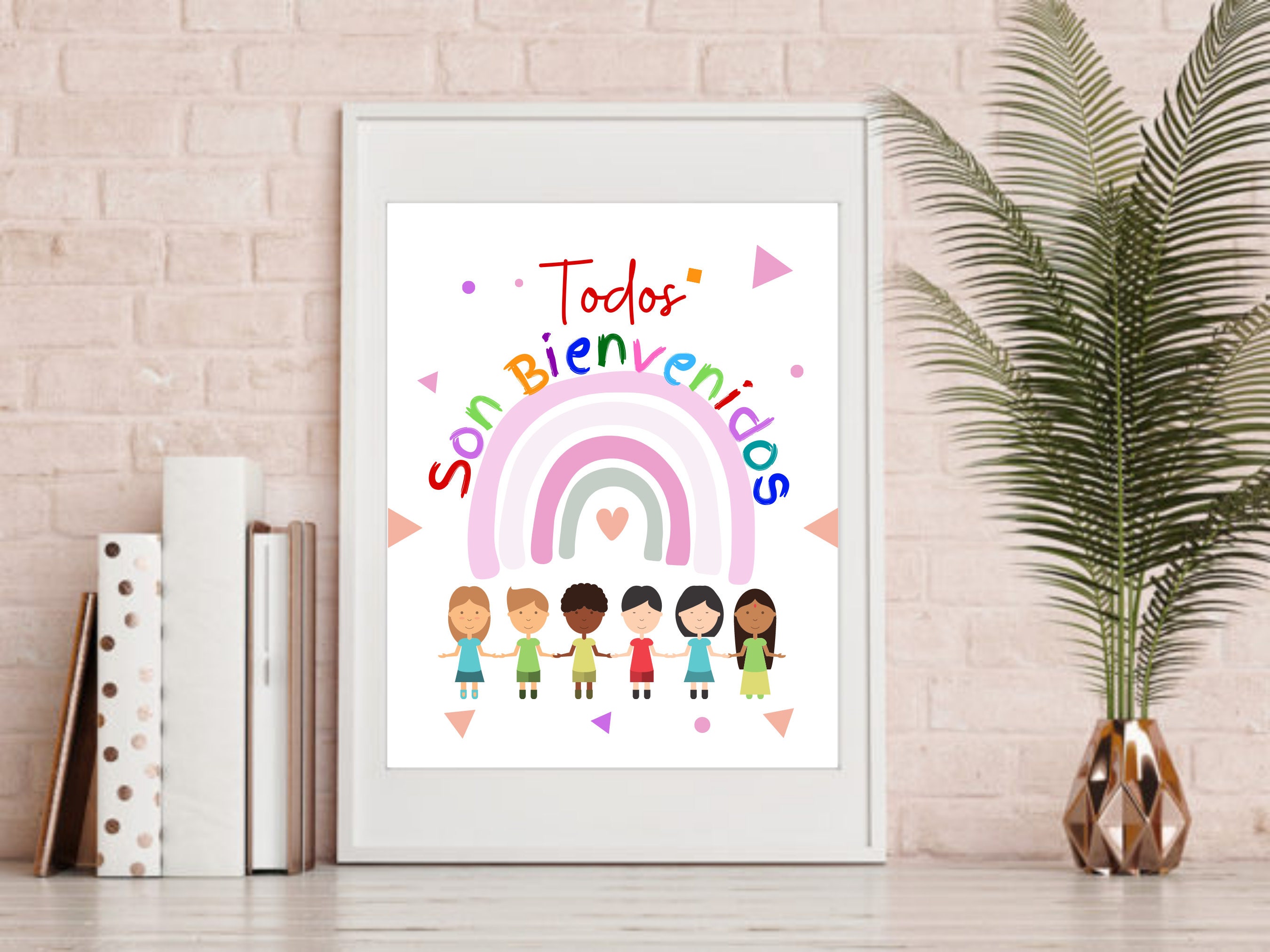 Todos Son Bienvenidos, Everyone is Welcome, Boho Spanish Classroom ...