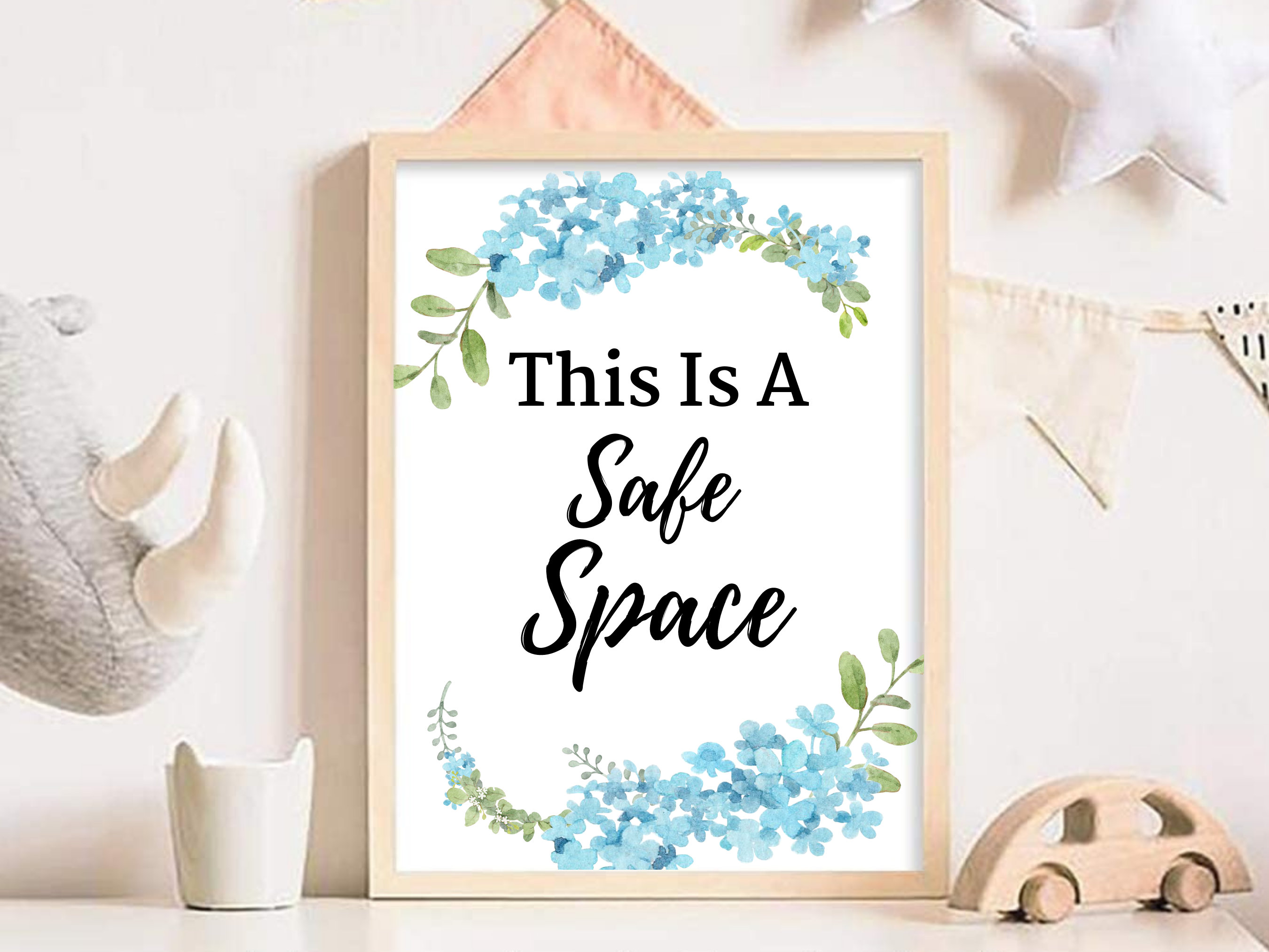 This is A Safe Space Printable, Counselor Office Decor, School ...