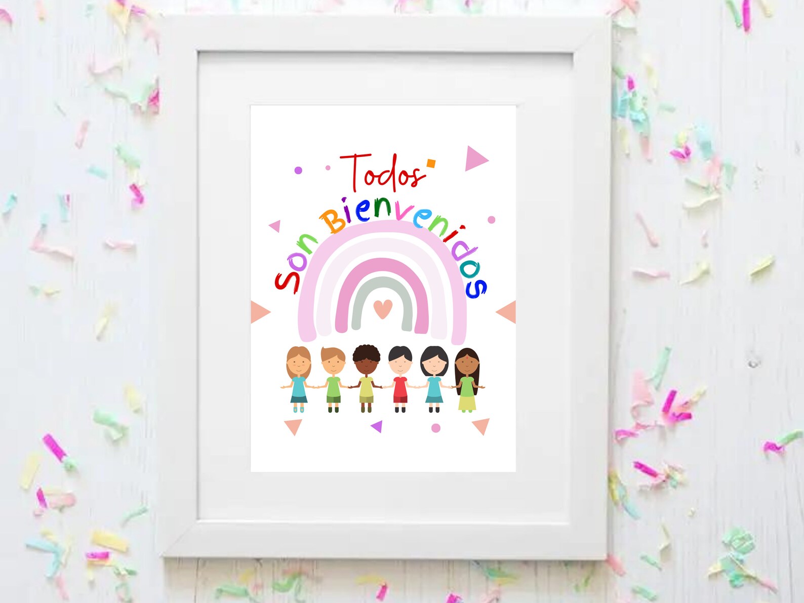 Todos Son Bienvenidos, Everyone is Welcome, Boho Spanish Classroom ...