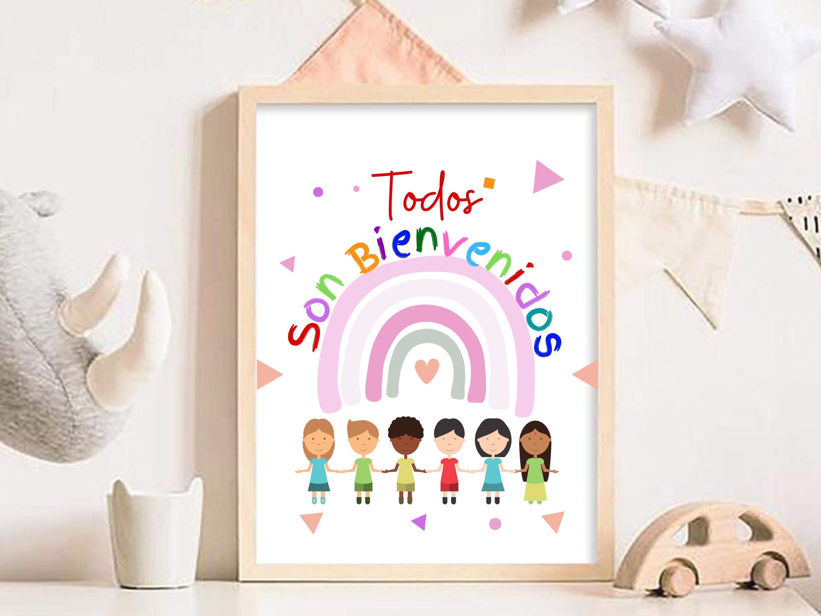 Todos Son Bienvenidos, Everyone is Welcome, Boho Spanish Classroom ...