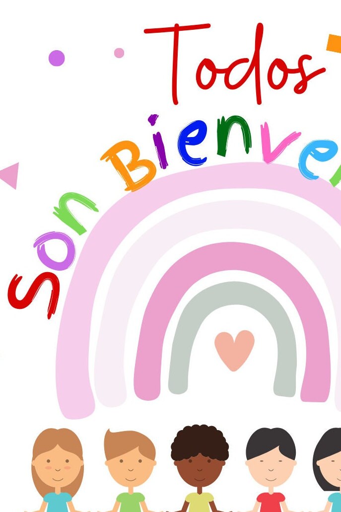 Todos Son Bienvenidos, Everyone is Welcome, Boho Spanish Classroom ...