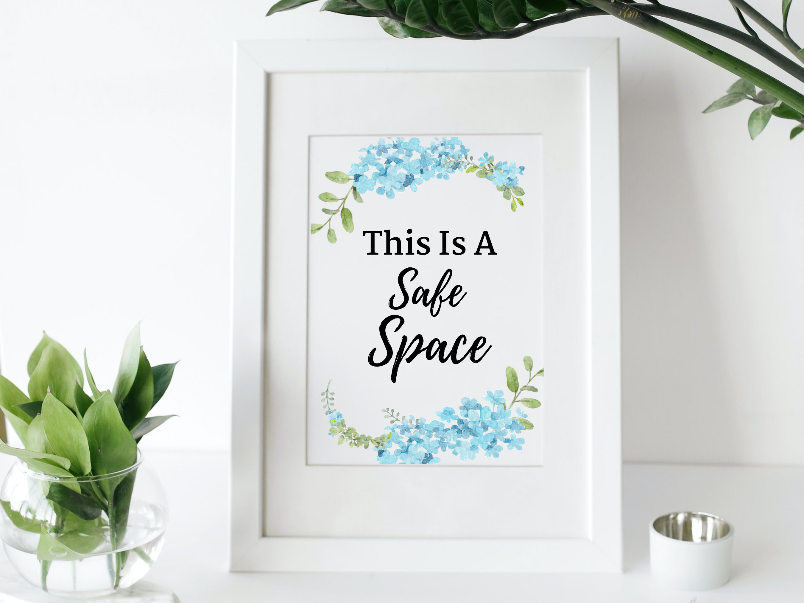 This is A Safe Space Printable, Counselor Office Decor, School ...