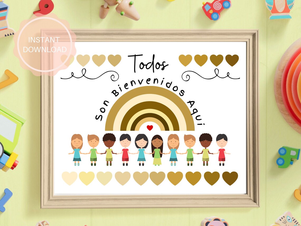 Todos Son Bienvenidos Aqui, Everyone is Welcome Here,diversity ...