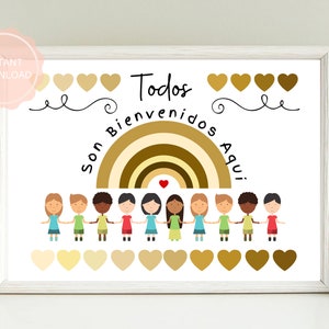 Todos Son Bienvenidos Aqui, Everyone is Welcome Here,diversity ...